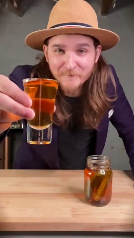 I left pickles in Fireball Cinnamon Whisky for a week