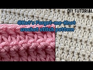 Unforgettable Forget-me-knot crochet stitch pattern #crochetinspiration
