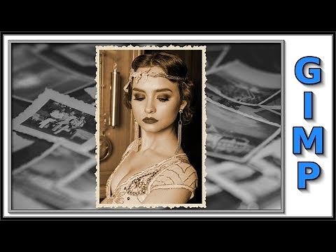 Gimp: Sepia Photo With Serrated Decorative Edge