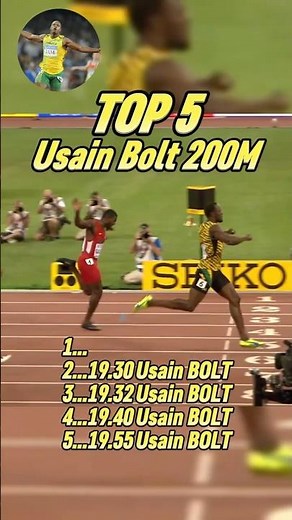 Top 5 Fastest Usain Bolt Races In 200m Sprint History!