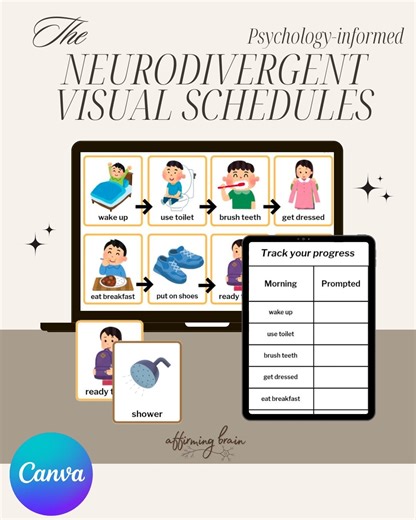Neurodivergent Visual Schedules | Daily Routines & Progress Tracking | Digital Download - Etsy Canada