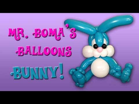 Bunny Rabbit Balloon Animal Tutorial (Balloon Twisting and Modeling #28)