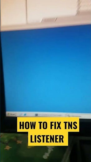 How to Fix Tns LISTENER #oracle #orac #tnslistener