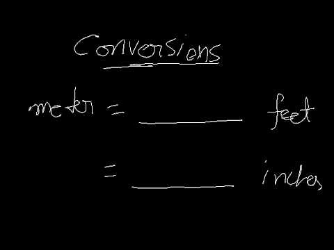 Conversion-meter to feet,inches