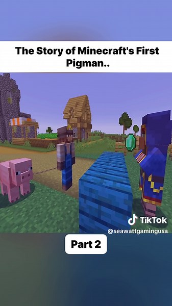 The Story of Minecraft's First Pigman… #seawattgaming #seawattgamingtiktok #minecraftprison #minecraftparkour #minecraftusa