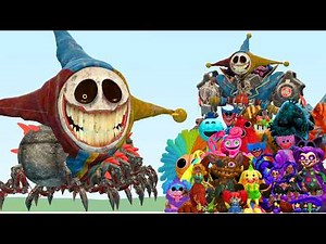 New Hungry Prototype Worm Vs All Poppy Playtime Chapter 1 To 5 Monsters In Garry's Mod