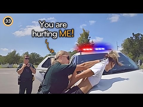 When The Police Arrested Dangerous Intoxicated Driver | Woman Handcuffed