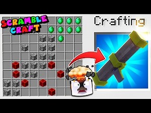 Minecraft - HOW TO CRAFT OVERPOWERED WEAPON! (Scramble Craft)