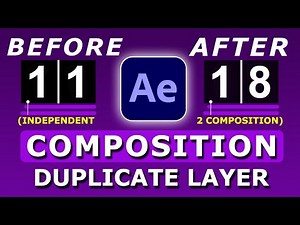 after effects duplicate composition without changing original