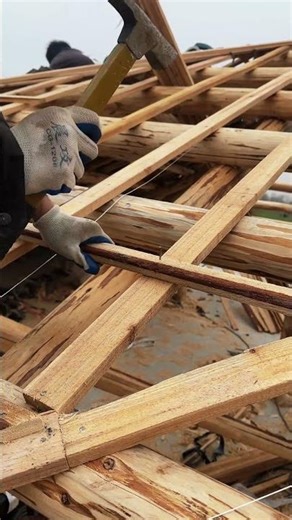 Straighten the wooden frame so that it is level #shorts