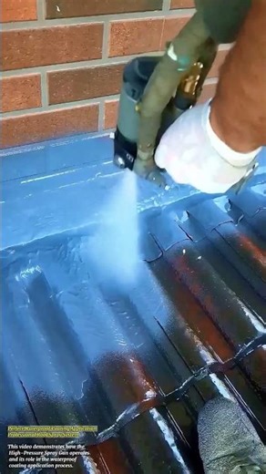 Perfect Waterproof Coating Application | Professional Roof Spray System