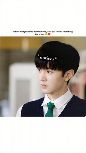 They know where they're going. I'm still learning who I am...🥺♥️ #oursecert #cdrama #chenzheyuan