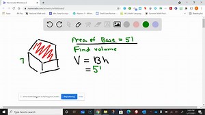 The area of the shaded face of the right pentagonal prism is 51 . Find the prism's volume. (Figure can't copy) | Numerade
