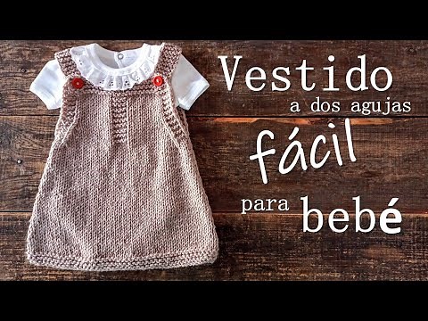 EASY knitted baby dress! Step-by-step and super cute!!