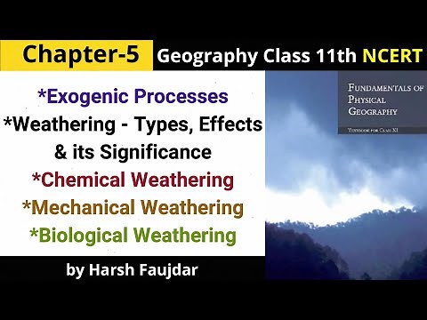G20: Exogenic Processes, Denudation, Weathering- Types, Effects & Significance | Class 11 Geography