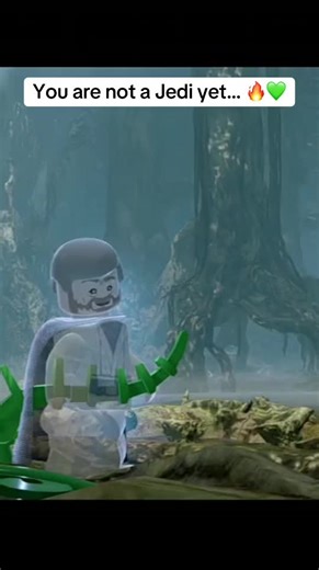 You are not a Jedi yet… 🔥💚 #L#LegoStarWarsD#DarthVaderL#LukeSkywalkerS#SkywalkerSagaL#LegoGaming