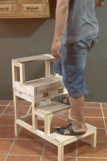 24K views · 450 reactions | DIY Folding Table to ladder idea #folding #ladder #table #transform #maker #making #woodwork #woodworking | Woodworking Crafty | Facebook