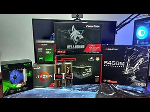 MONTANDO PC: RYZEN 7 5700X, AMD RX 6600 POWER COLOR, B450M BIOSTAR.