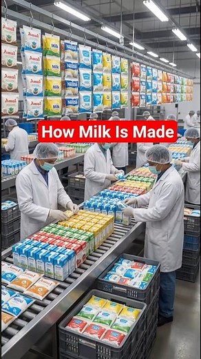 How Milk Is Made In Factory #factory