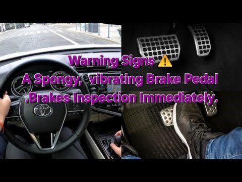 Worn Brake Pads & Rotors?! Toyota Camry Brake Pedal Vibrate when Braking!!