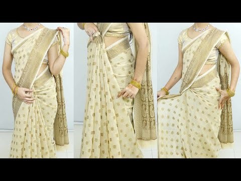 Perfect & Easy Step by Step Saree Draping for Beginners | How to Wear Saree for Office & School