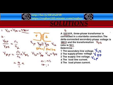 Three phase transformer calculations