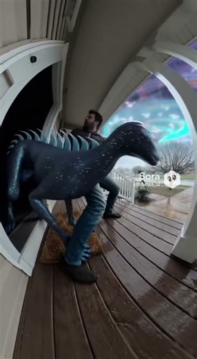 Hurricane or Alien Abduction? Ring Doorbell Captures Terrifying Creature Snatched!