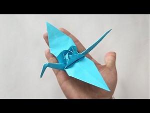 Origami CRANE with ROSE by Satoshi Kamiya | Paper crane