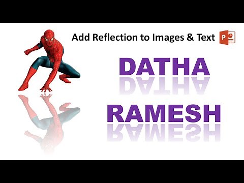 How to Add Reflection to Image & Text In PowerPoint