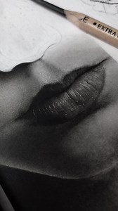 Desenhando boca com carvão Drawing mouth with charcoal | Thales Monteiro ART