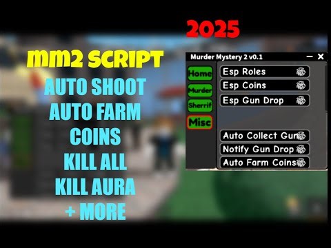 🔥MM2 script + Farm Coins + Kill all + Auto shoot + More