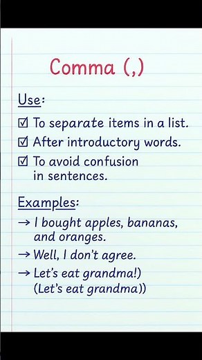 Comma (,) in English Grammar | Rules & Examples