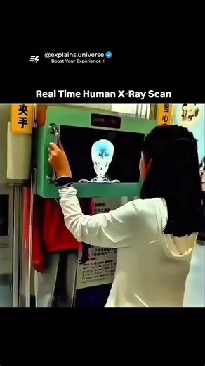 UniverseX on Instagram: "Real-time human X-ray scanning looks straight out of sci-fi It reveals internal movement as it happens Bones, joints, and posture in live motion Doctors can spot issues instantly No guessing, just real visual data It helps improve diagnosis and treatment accuracy Every movement tells a medical story Technology meets the human body Faster insights, smarter healthcare This is the future of medical imaging"