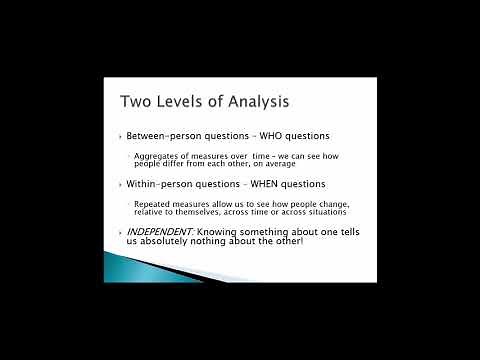 Multilevel Modeling for Intensive Longitudinal Data with Michael Russell