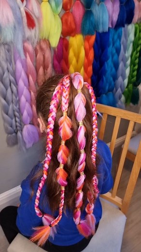 Festival Braid Bobbles! Brighten up your Ponytail! #BraidBobble #PonyTailBraids #FestivalHair | Bonnie Braids By Sarah
