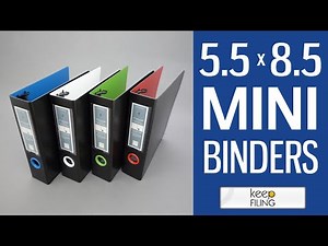 5.5 x 8.5 Mini Binders | Keepfiling