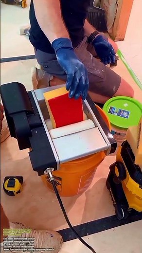 Automatic Sponge Cleaning and Drying Machine | Efficient Tile Grout Cleaning Tool