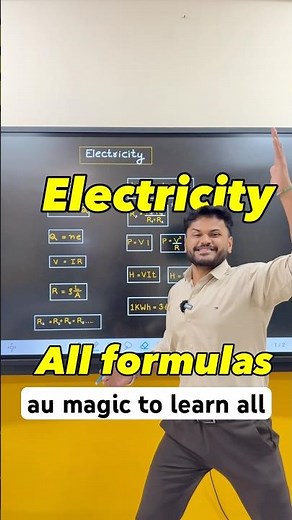 Electricity Formulas Class 10 | Ohm’s Law, Resistance, Power | NCERT Physics Part 1 | CBSE Exam 2026