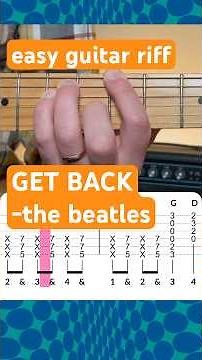 Get Back Guitar Riff | Easy Lesson