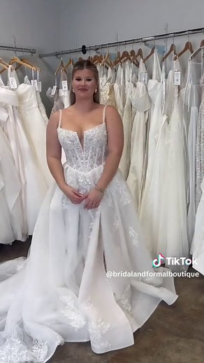 Basque Waist Line Wedding Dresses by Martina Liana