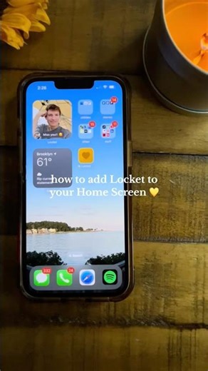 how to add a locket widget to your homescreen 💛 #locket #locketwidget