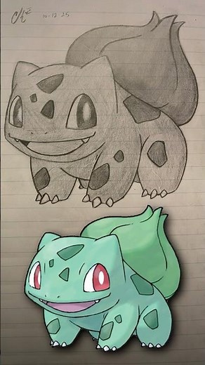 Drawing Bulbasaur | Pencil and Paper