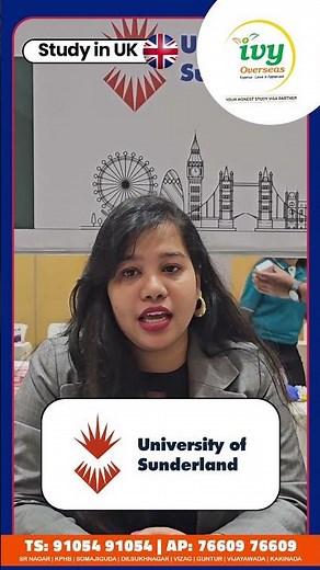 🎓 Study at University of Sunderland | Top Courses & Scholarships for 2025 | +91-91584 91584