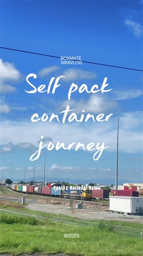 Ever wondered how our self pack service works?? Here’s a mini vlog @Pacific National helping us to move you! #boxmate #railway #selfpack #movewithus #packing