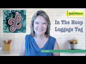 How to Digitize a Single Initial Luggage Tag in StitchArtist