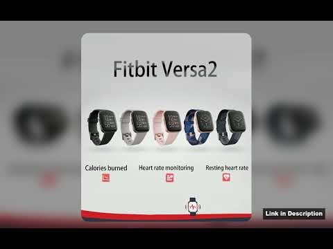 Fitbit Versa 2 Health and Fitness Smartwatch with Heart Rate Music Alexa BuiltIn Sleep and Swim Trac