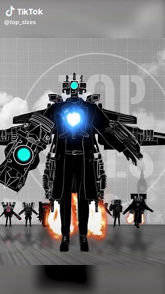 Titans Size Comparison: Titan Cameraman vs Mammoth
