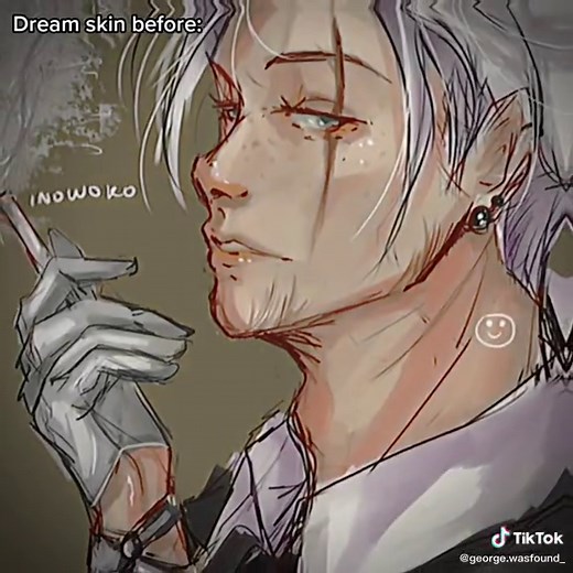 Dream Minecraft Skin Fanart: Before vs Now