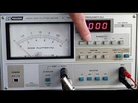 measuring wow and flutter for tapedecks