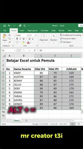 Total Horizontal Kilat #shorts #reels #viral #fyp #excel #short #shortvideo